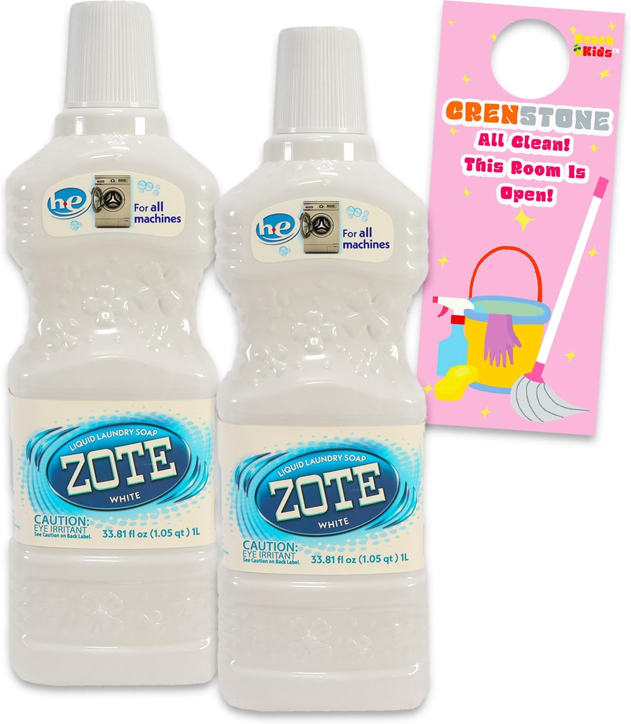 Amazon.com: Zote Liquid Laundry Detergent 2 Pack - 2 x 1 Litre Bottles ...