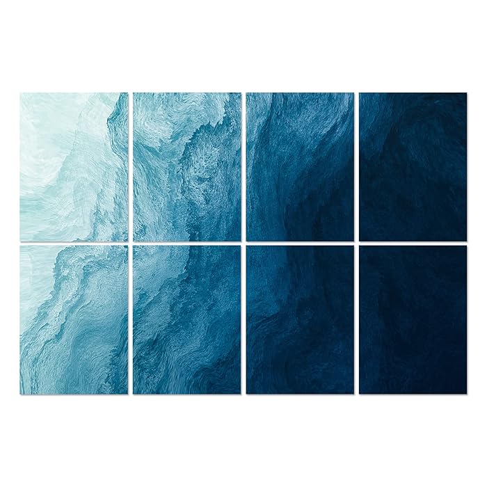 Buy AcouXtro Sound Dampening Panels 8 Pack, Abstract Fluid Art Acoustic ...