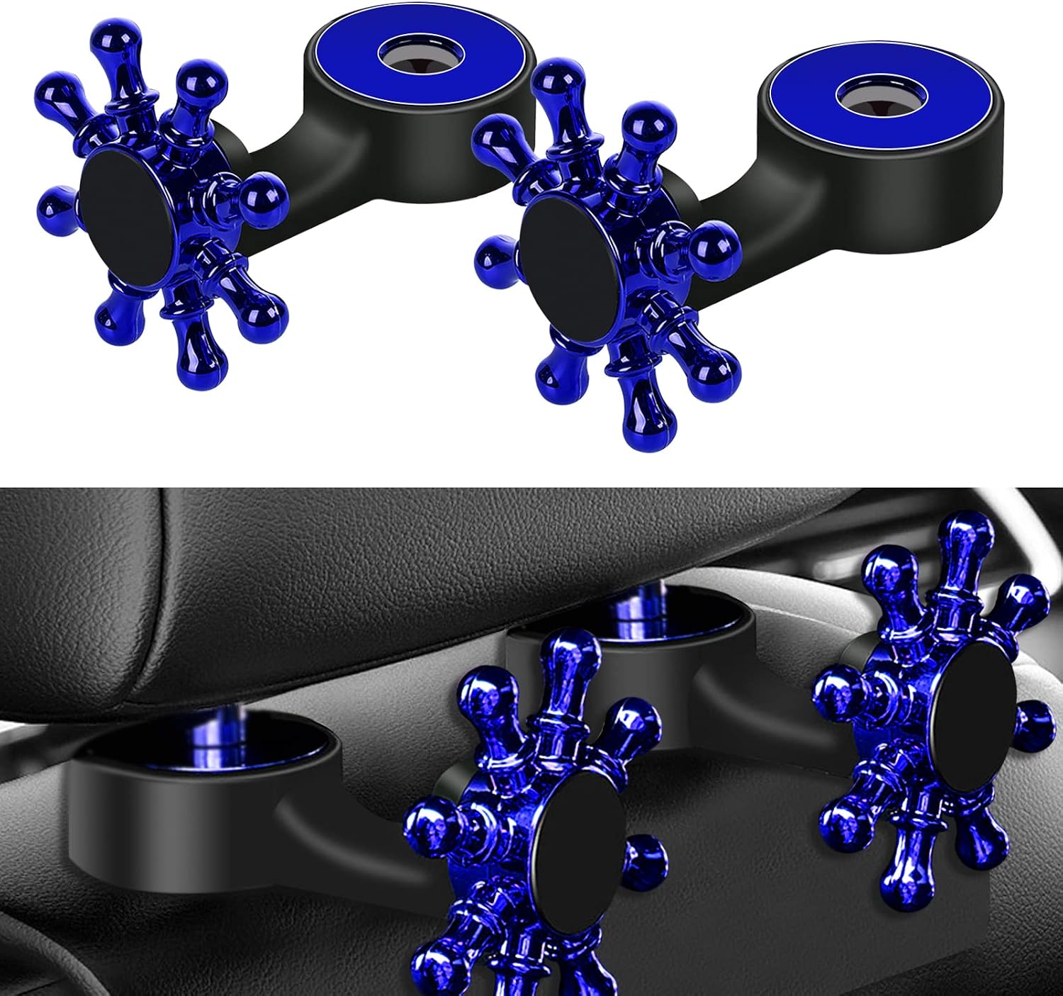 Amazon.com: Nicyop 2 Pack Car Seat Hooks,Car Headrest Hidden Hook ...