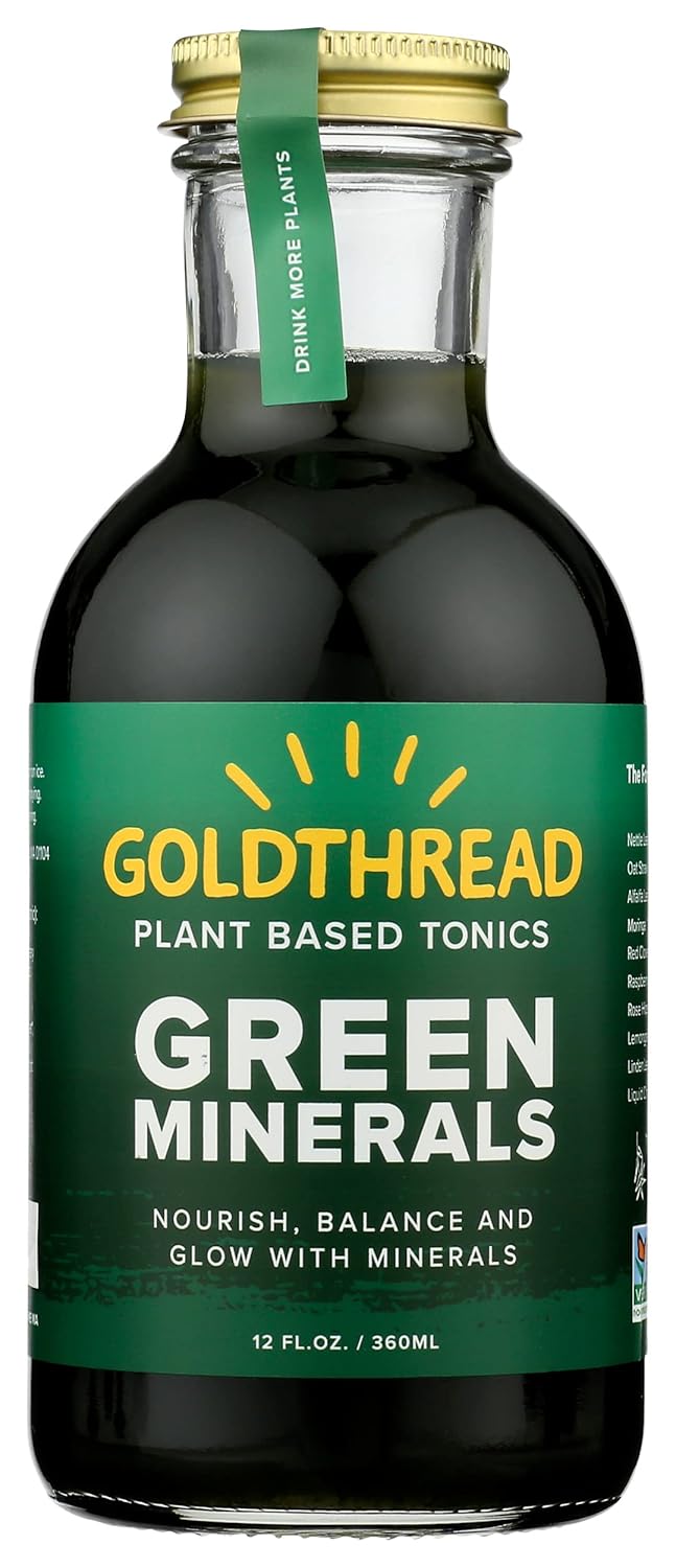 Amazon.com : Goldthread Herbal Plant Based Tonic Green Minerals, Non ...
