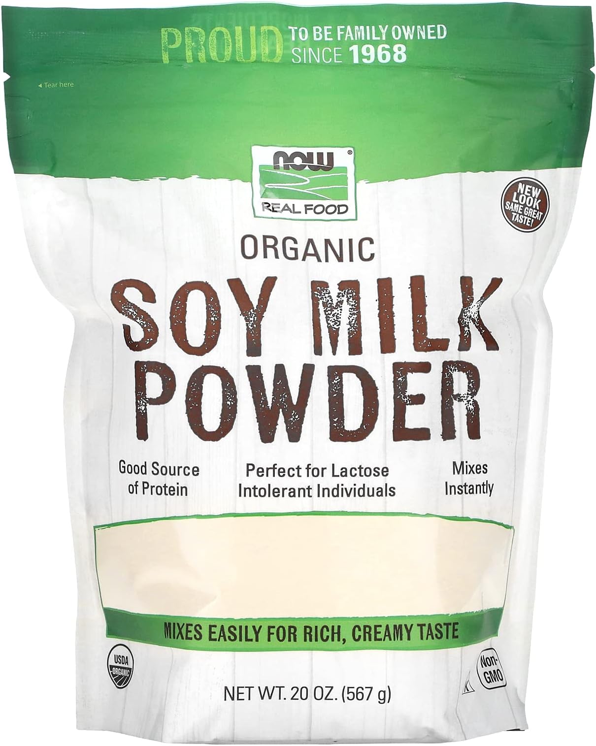 Amazon.com : NOW Foods, Organic Soy Milk Powder, Instant Mix Dairy ...