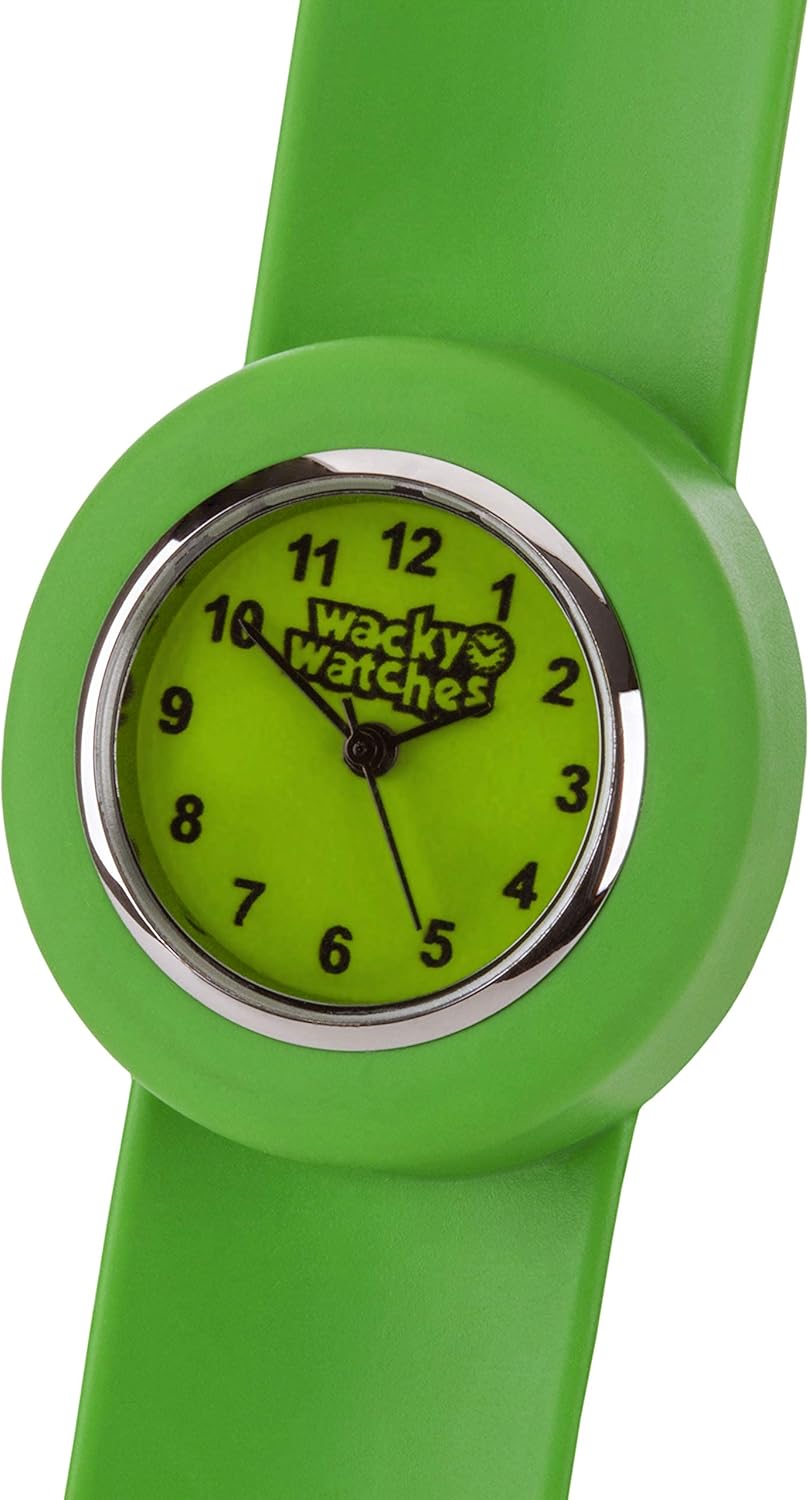 Popwatch Green Colour Wacky Watch ® Slap Strap Fast Fit Kids Childrens ...