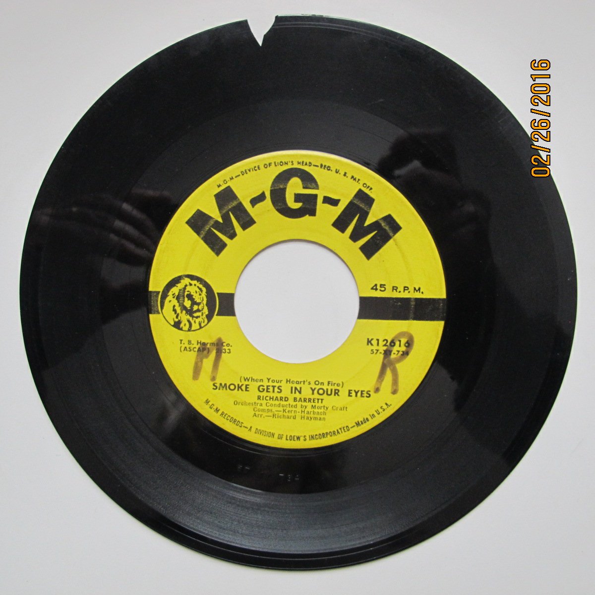 Richard Barrett, Orchestra Conducted by Marty Craft - Smoke Gets In ...