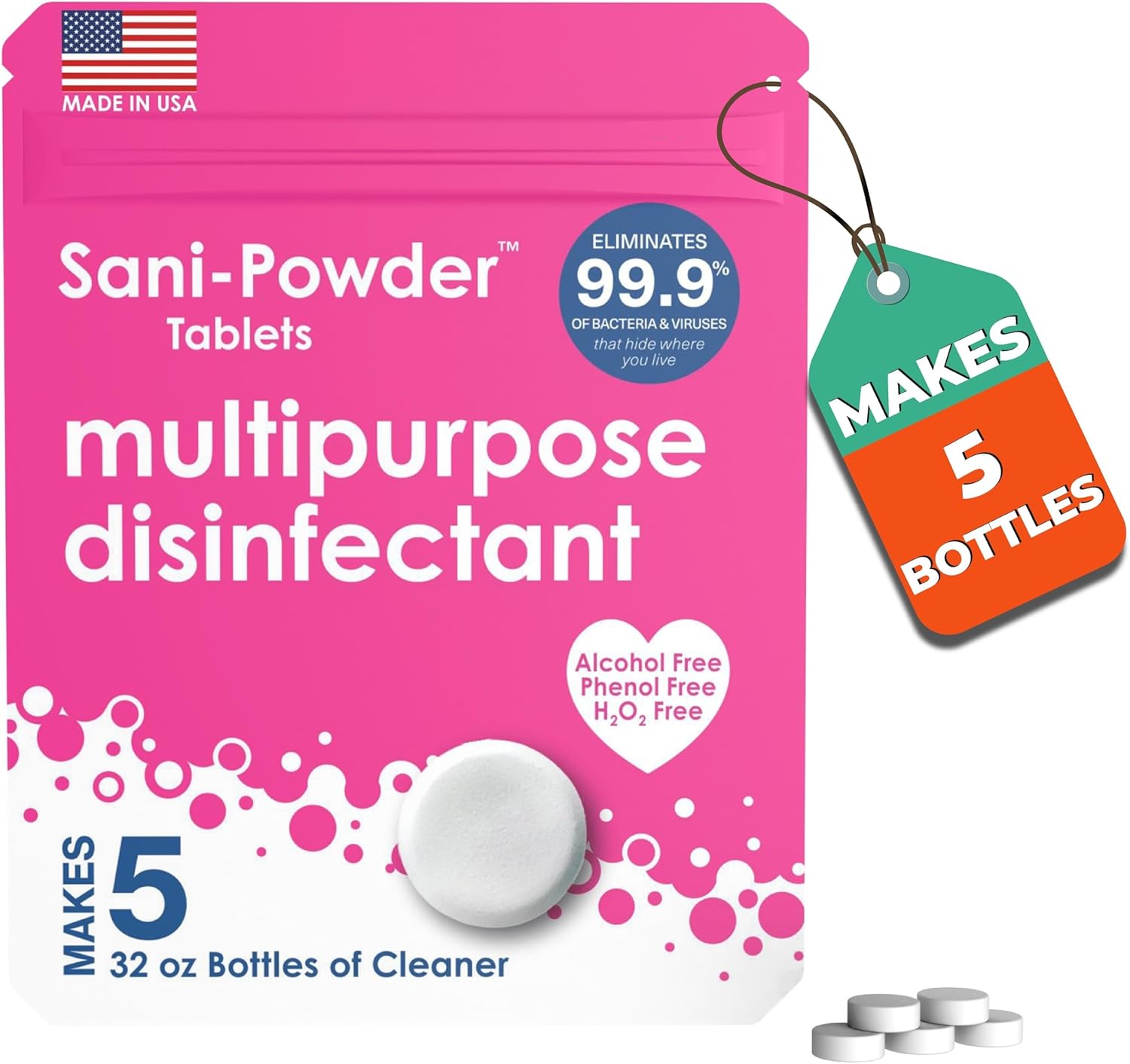 Amazon.com: HOCL Hypochlorous Acid Tablets, Sanitizer + Daily ...