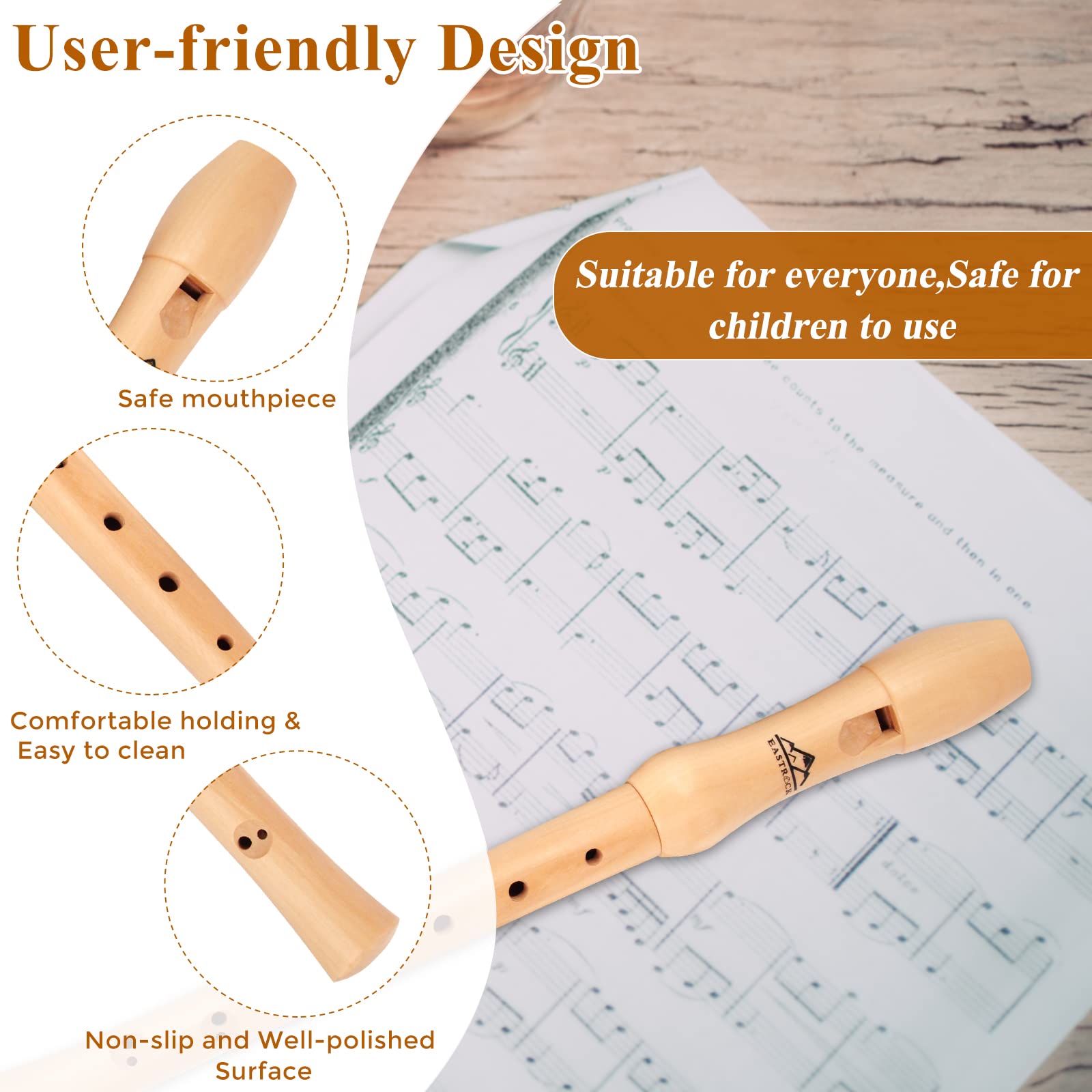 Snapklik.com : Eastrock Recorder Instrument For Adults Soprano Recorder ...