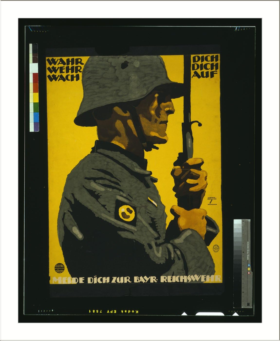 Amazon.com: Historic Print (M): Wahr dich, Wehr dich, Wach auf. Melde ...