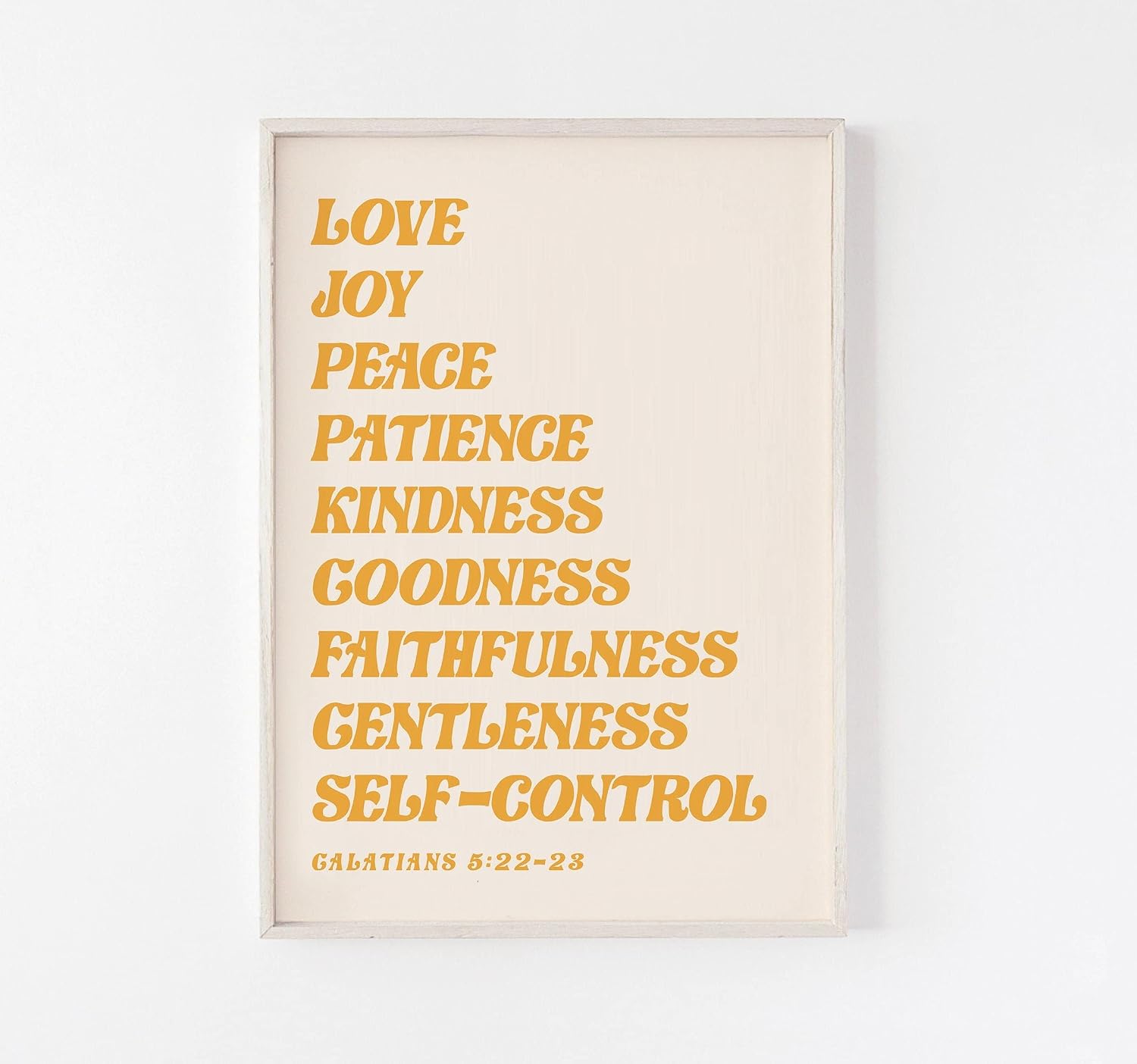Amazon.com: Fruit of the Spirit Wall Art Galatians 5 22 Bible Verse ...