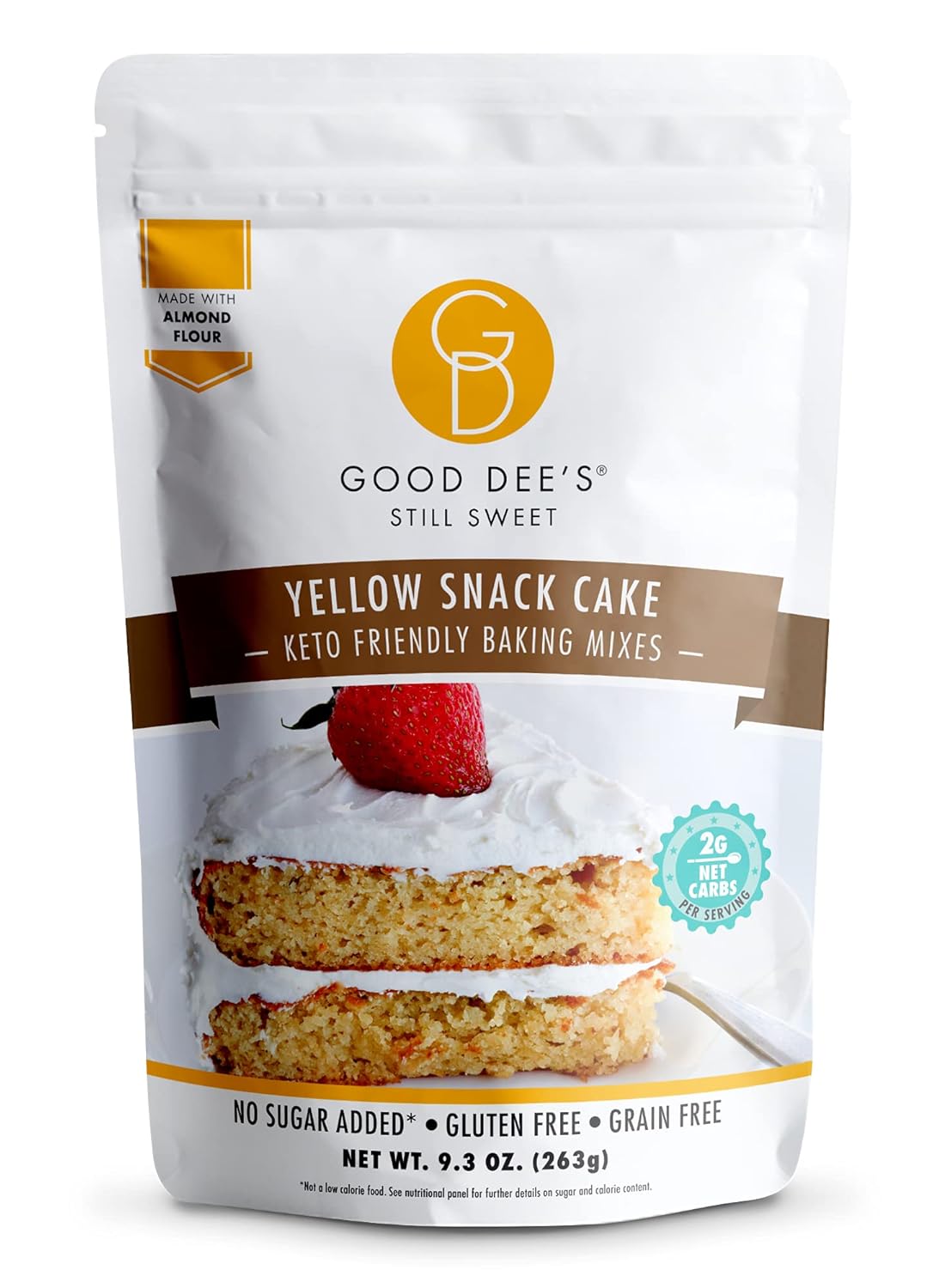 Amazon.com : Good Dees Low Carb Baking Mix, Yellow Snack Cake Baking ...