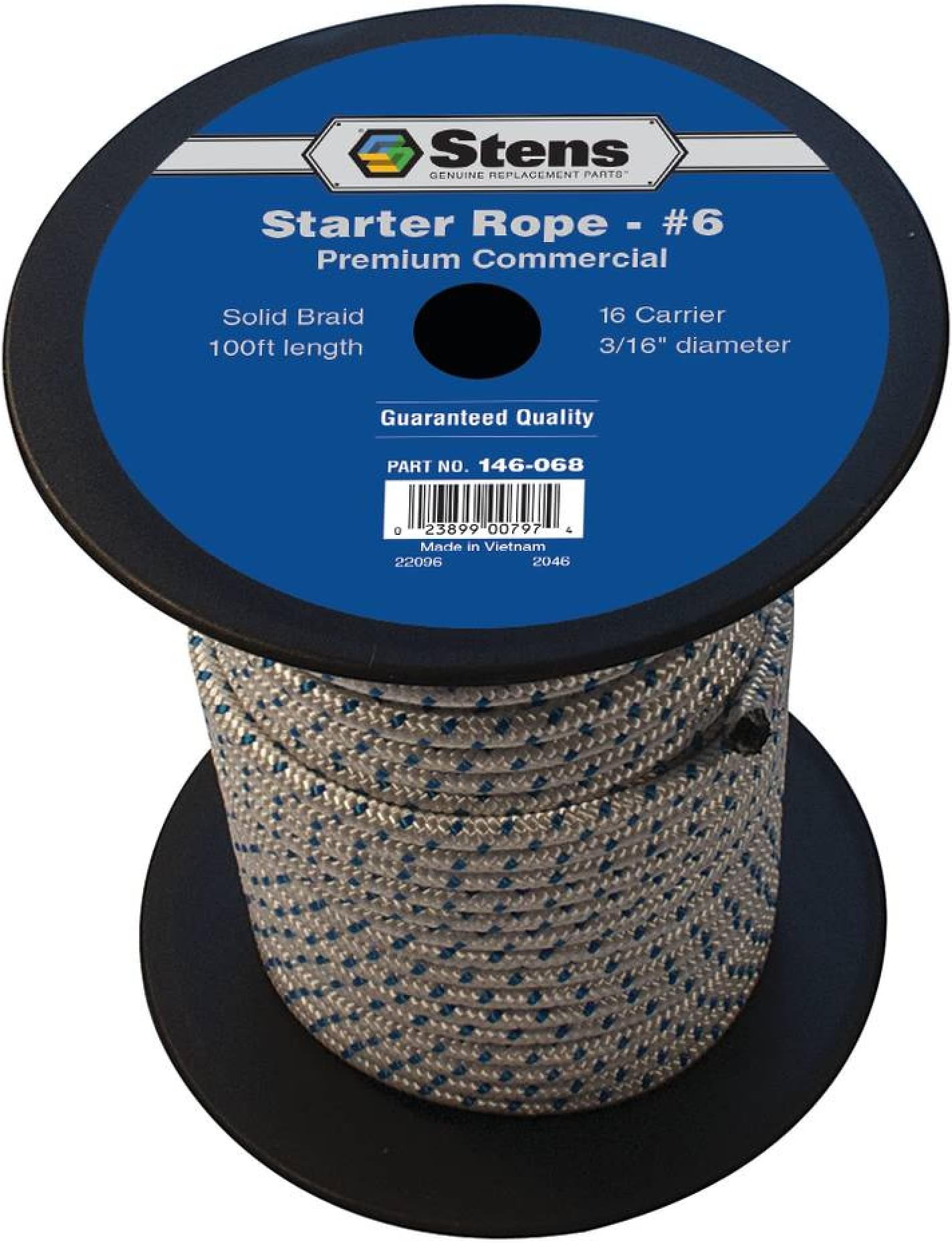 Amazon.com: Stens 146-935 Starter Rope 7/64" Diameter, 200' Length, 3 1 ...