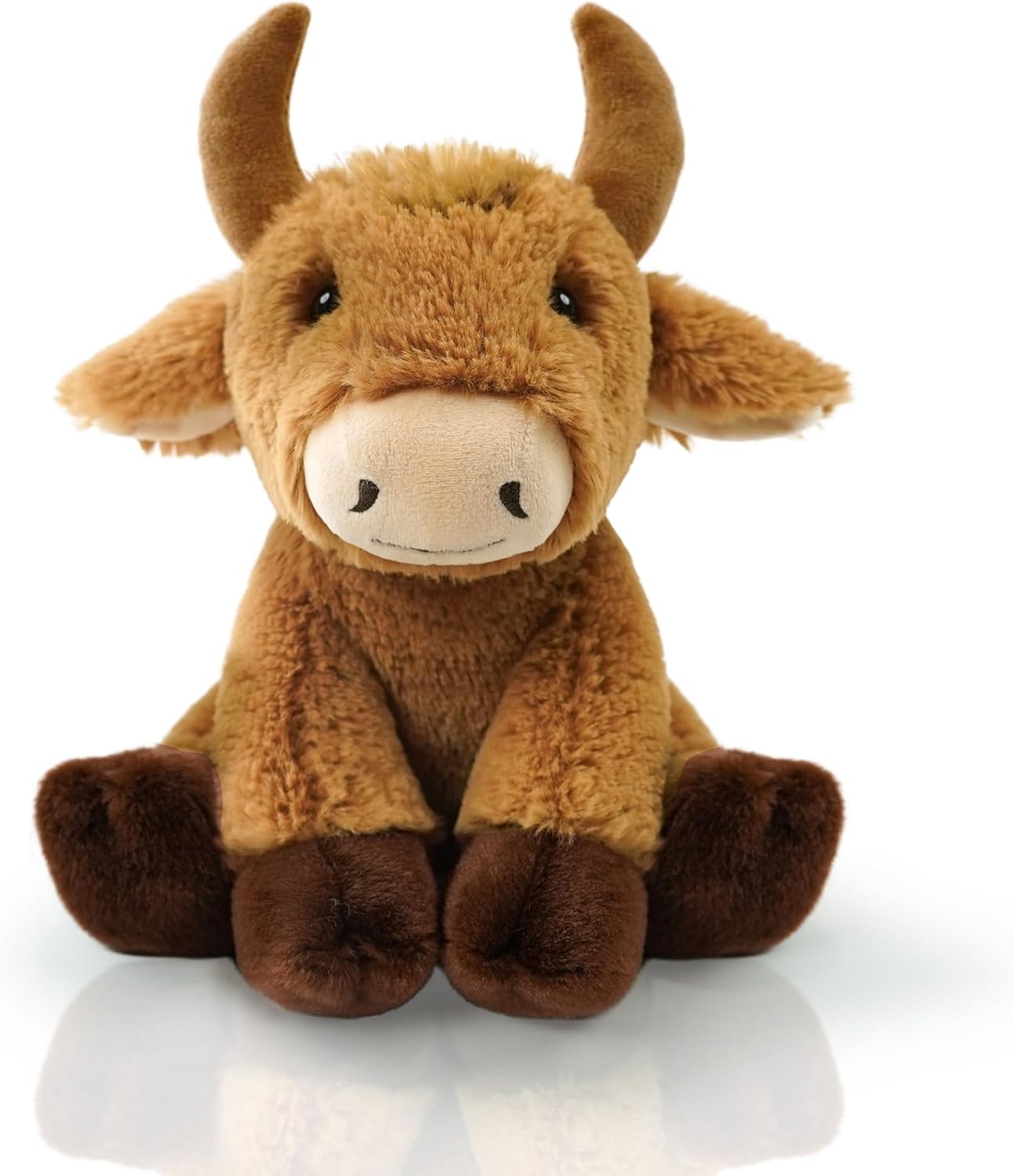 Amazon.com: Hideekoog Bull Stuffed Animal Toys, 8.5 Inch Soft and ...