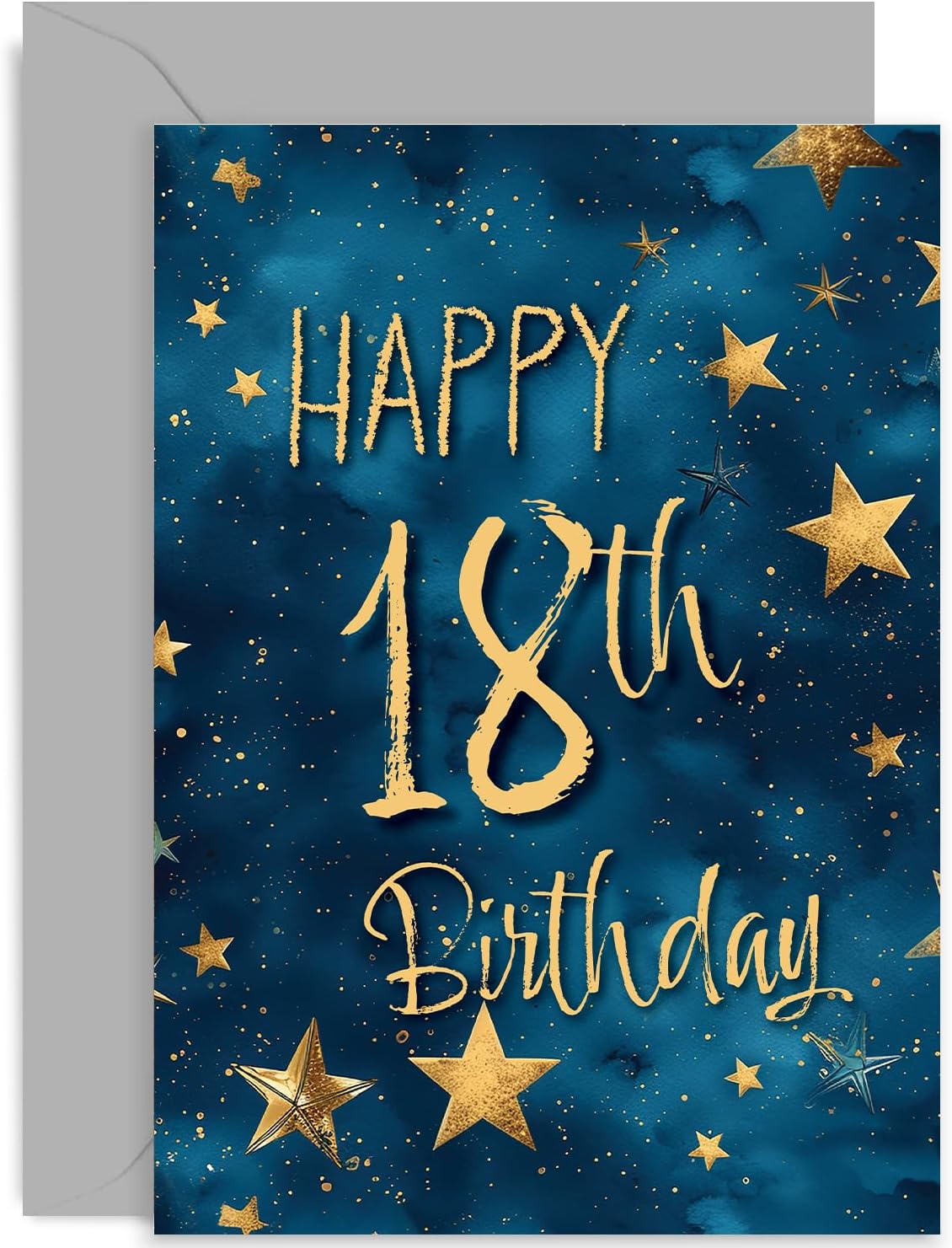 Amazon.com : Stylish Star Sky 18th Birthday Card for Men - Teenager ...