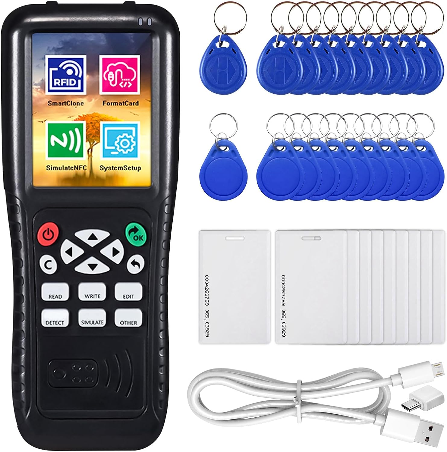 Amazon.com: RFID ID Duplicator Copier Writer Decode Function Smart Card ...