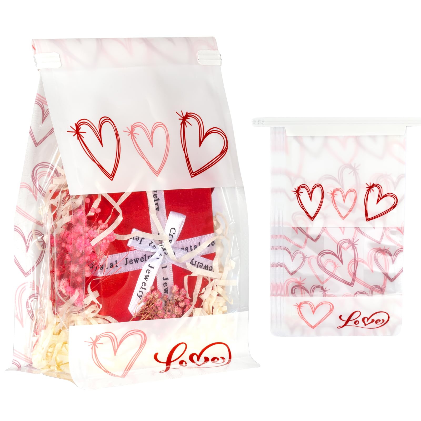 Amazon.com: AISunGoo 28 Pcs Valentines Day Gift Bags With Tin Tie Lock ...