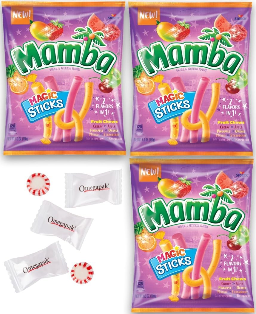 Amazon.com : Mamba Tropics Fruit Chews Candy,24 Count(Pack of 24 ...