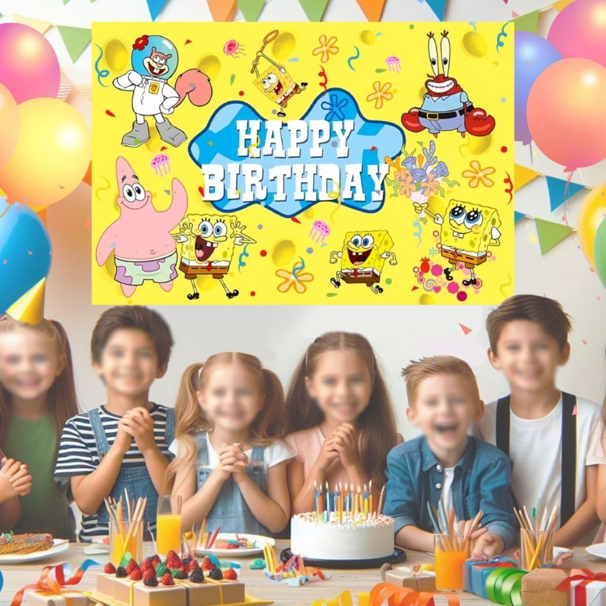 Amazon.com : Brand Anime Keepsake Gifts birthday cake topper backdrop ...