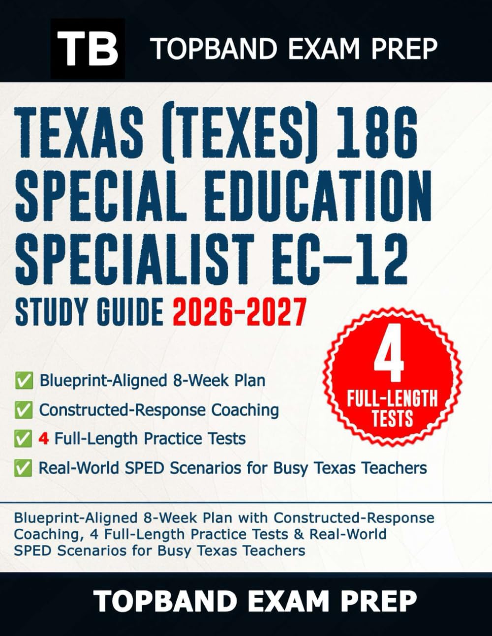 Texas (TExES) 186 Special Education Specialist EC–12 Study Guide 2026 ...