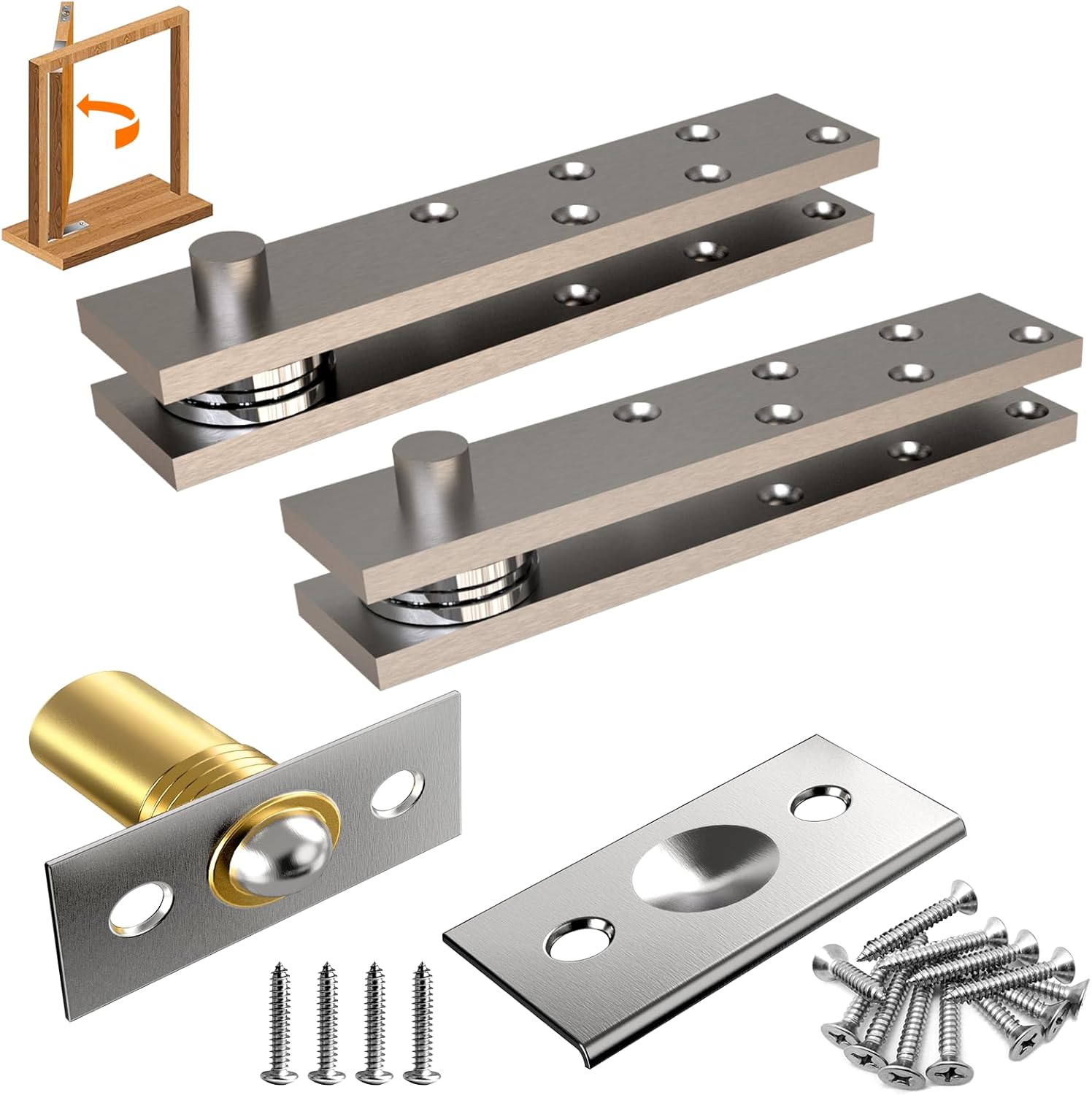 Hidden Door Hinge,Door Pivot Hinges for Hidden Door Bookcase - Amazon.com