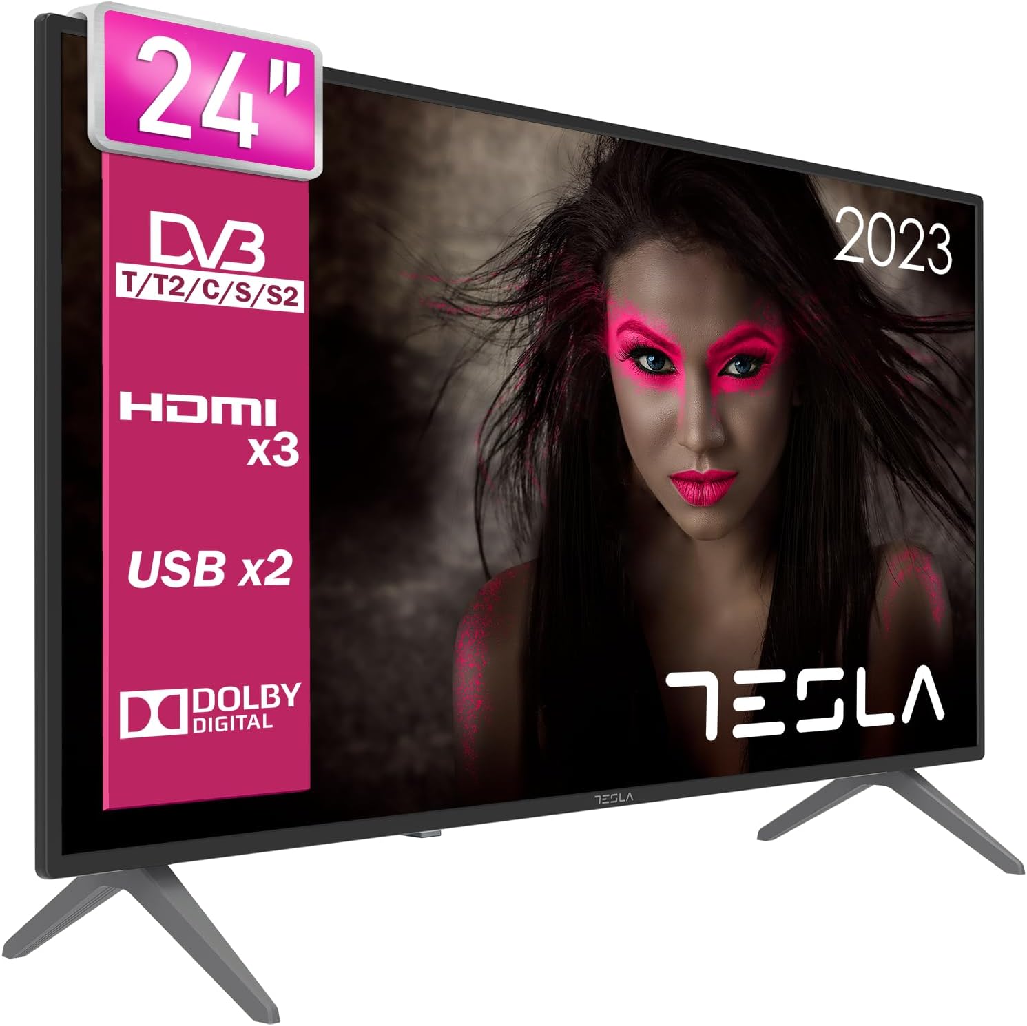 TESLA - Televisor de 24" (60cm), Televisión Resolución HD, No Smart OS ...