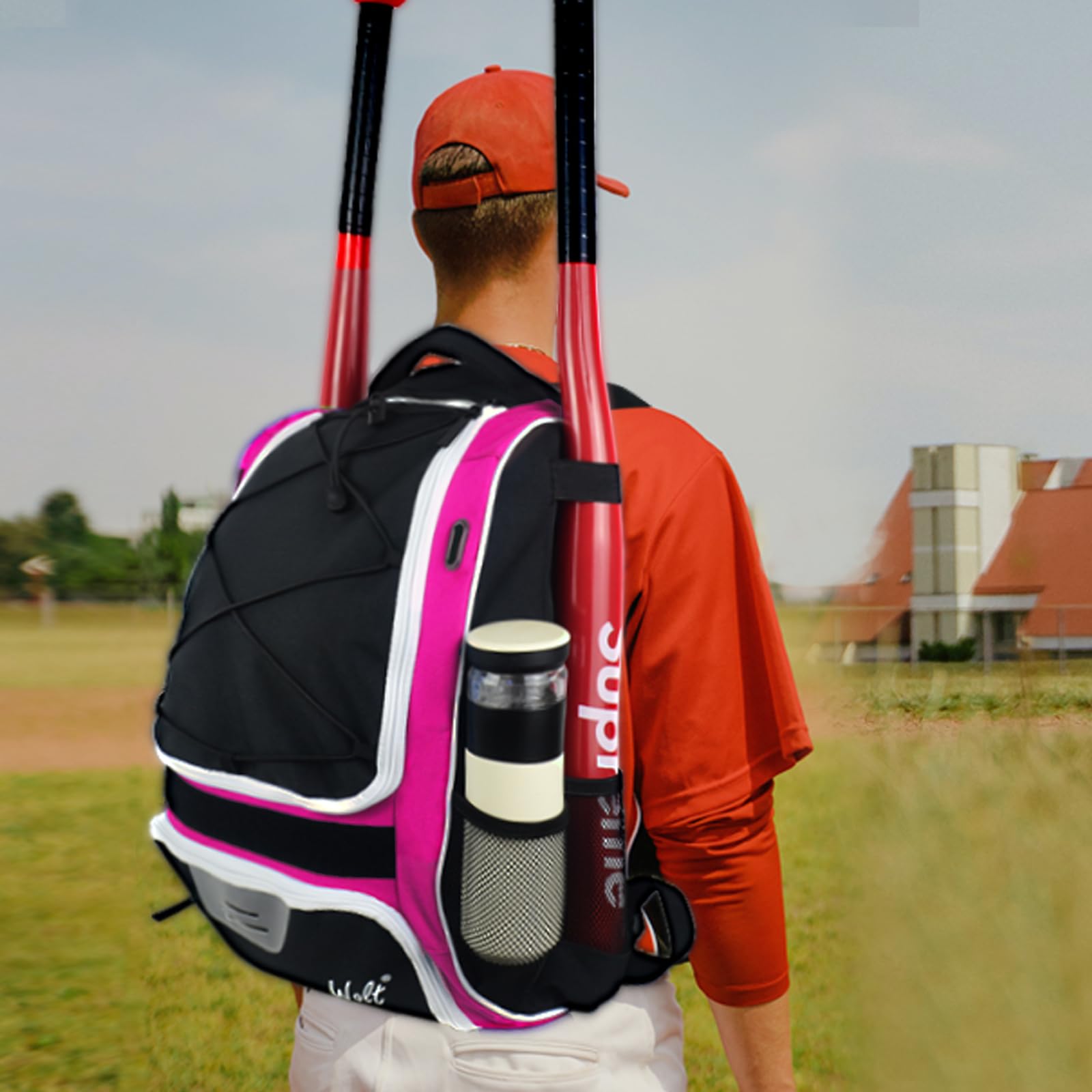 Snapklik.com : WOLTYouth Baseball Backpack Bag For Baseball, Softball ...