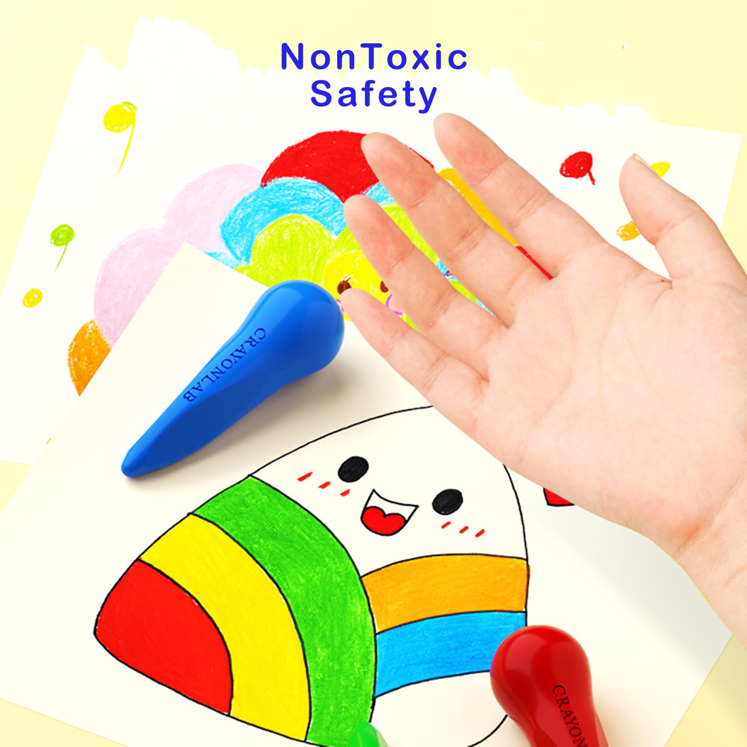 Snapklik.com : Ice Cream Crayons 12 Clolors, Not Hollow Icecream Finger ...