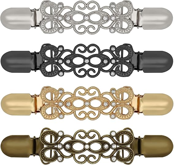 Amazon.com: ROPAKED 4 Pcs Cinch Clips Vintage Dress Clips Back Cinch ...