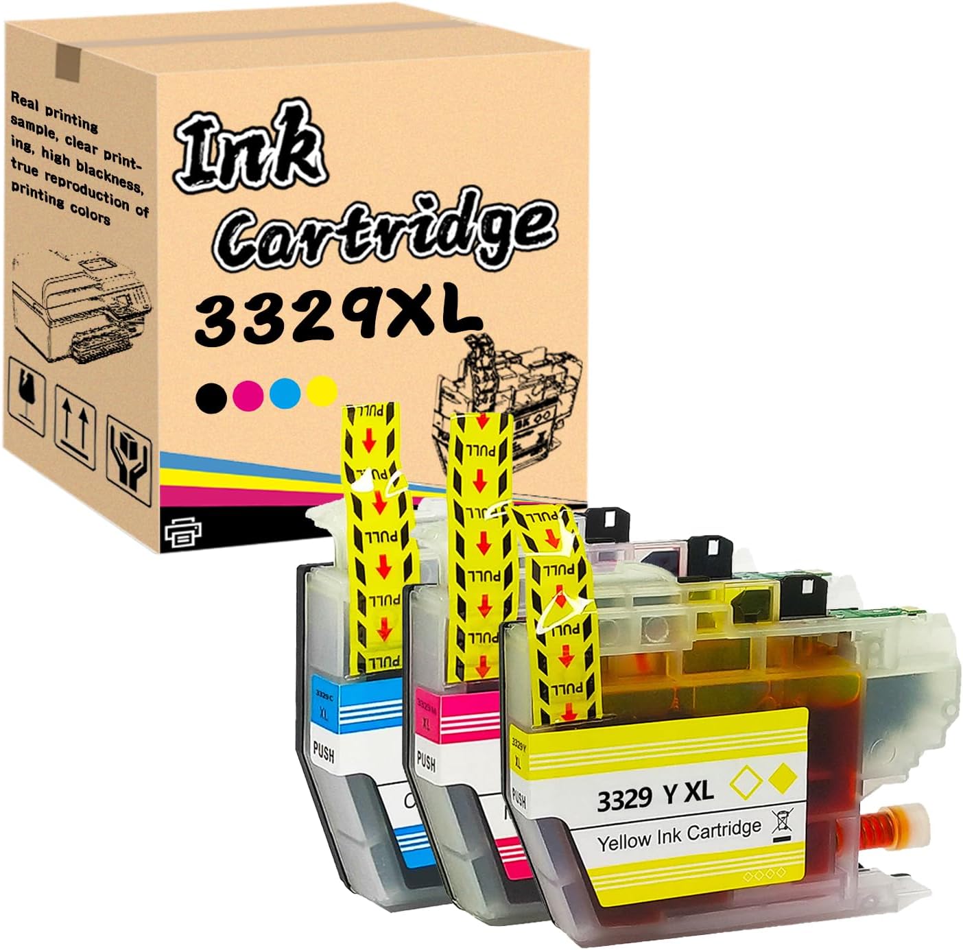 Amazon.com: 3329XL 3329 Ink Cartridges High Yield for Brother 3329 XL ...