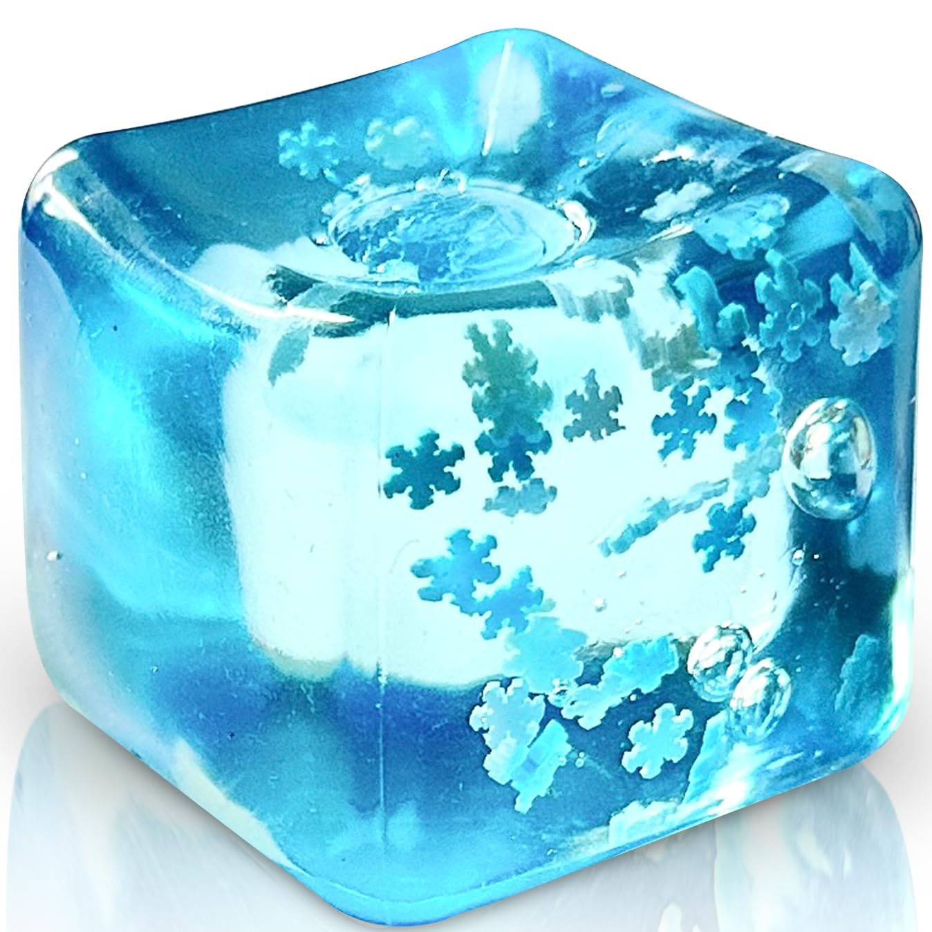 Stress Balls Ice Cube with Snow Piece Inside for Your Best Mellow and ...