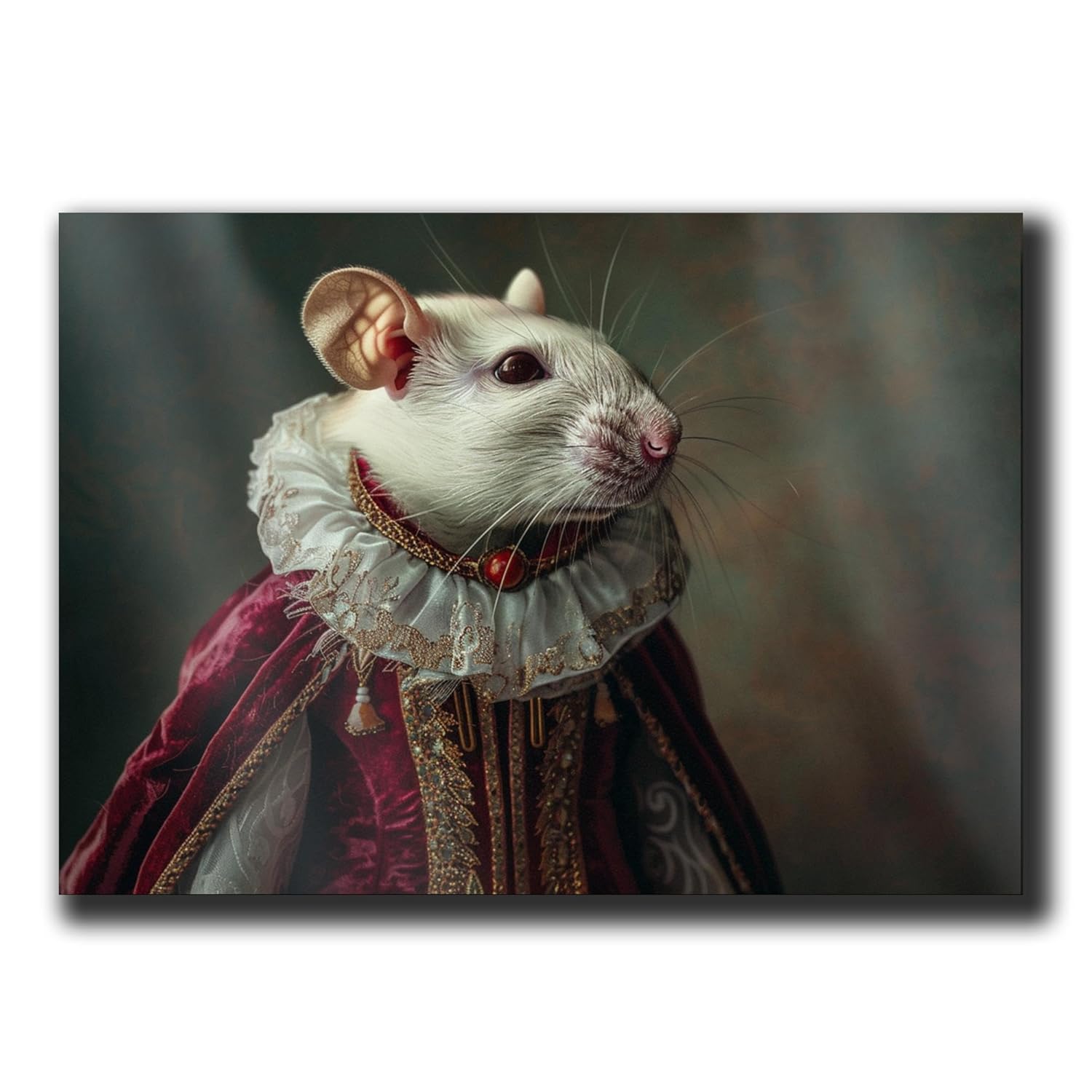 Amazon.com: Queen Rat Gothic Art Print, Goth Wall Art Painting Decor ...