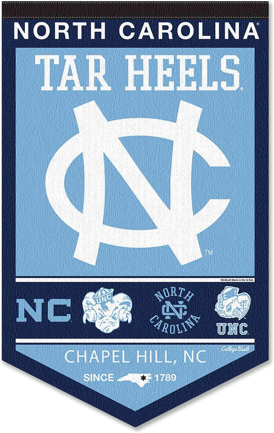 Amazon.com : UNC Tar Heels Heritage History Banner Pennant : Sports ...