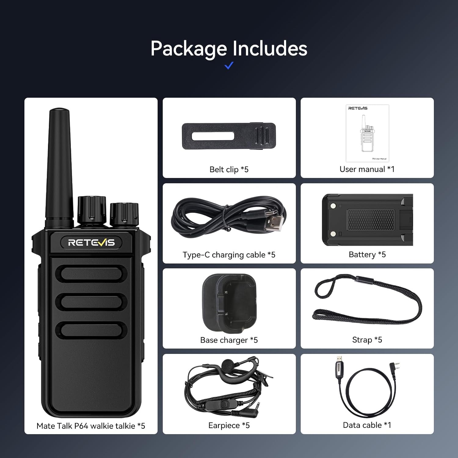 Retevis MateTalk P64 Professional Digital Walkie-Talkie Instruction Manual