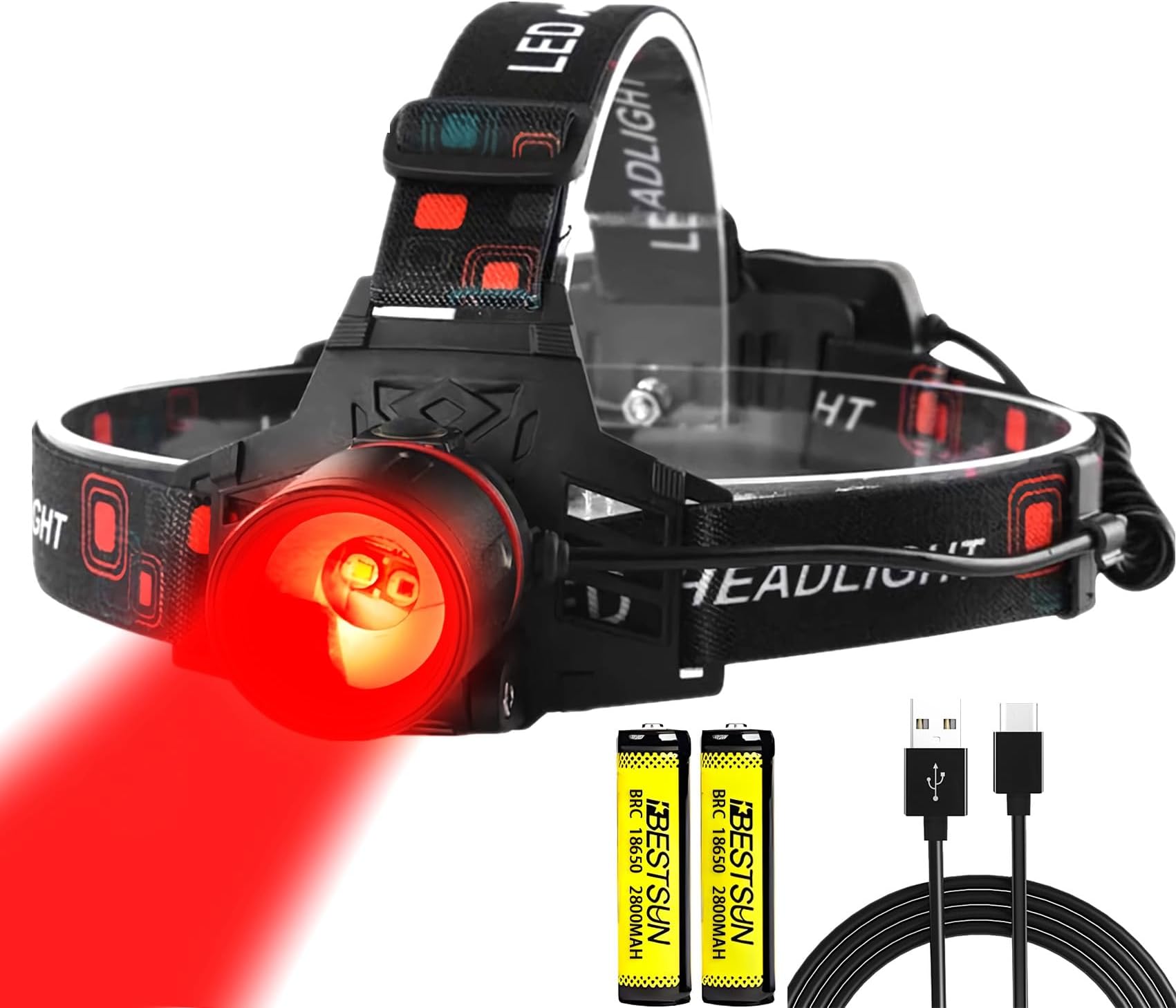 Amazon.com: UNAGEA Red Light Headlamp, Red Hunting Head Lamp ...