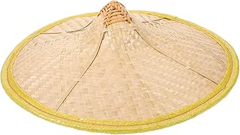 Amazon.com: LIOOBO Elegant Bamboo Har Hat Original Color Traditional ...