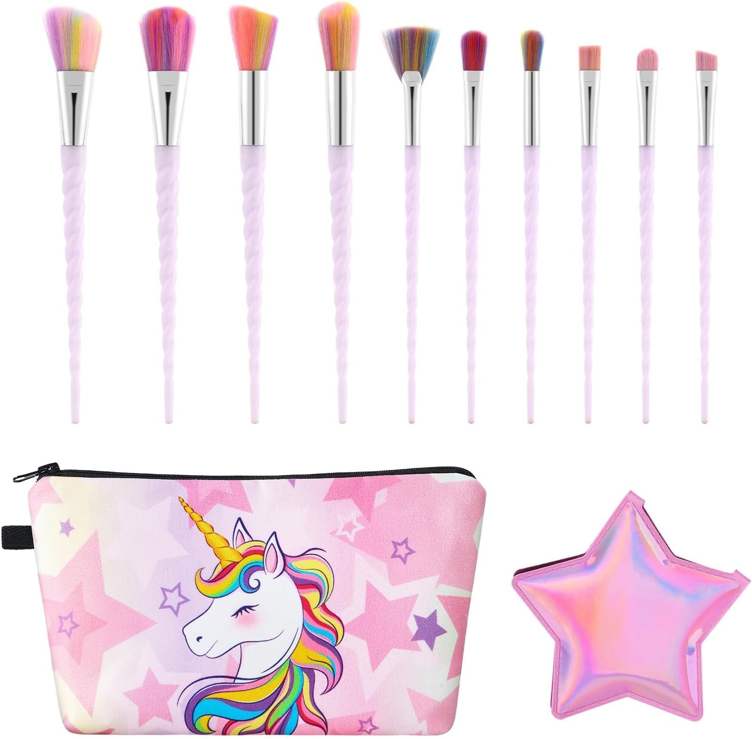 Amazon.com: Makeup Brushes Set - 12 PCS Make Up Brushes Kids Makeup ...