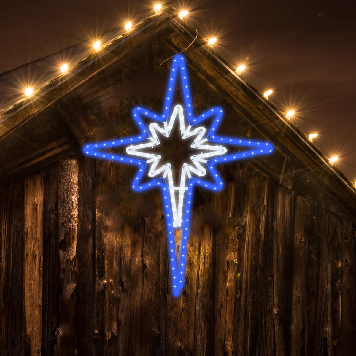 Amazon.com : Large 28inch Twinkle Bethlehem Star Pre-lit 216 Super ...