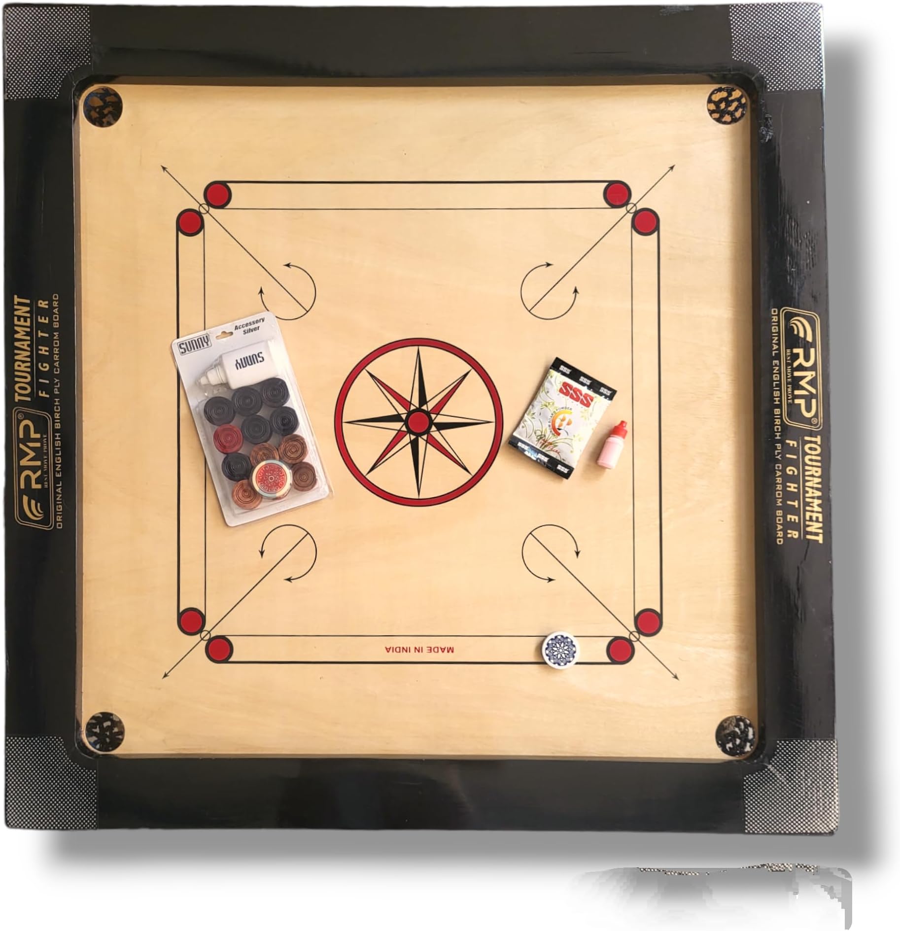 Buy PRECISE Elegant Carrom Board Champion Board Aicf Approved Used In ...