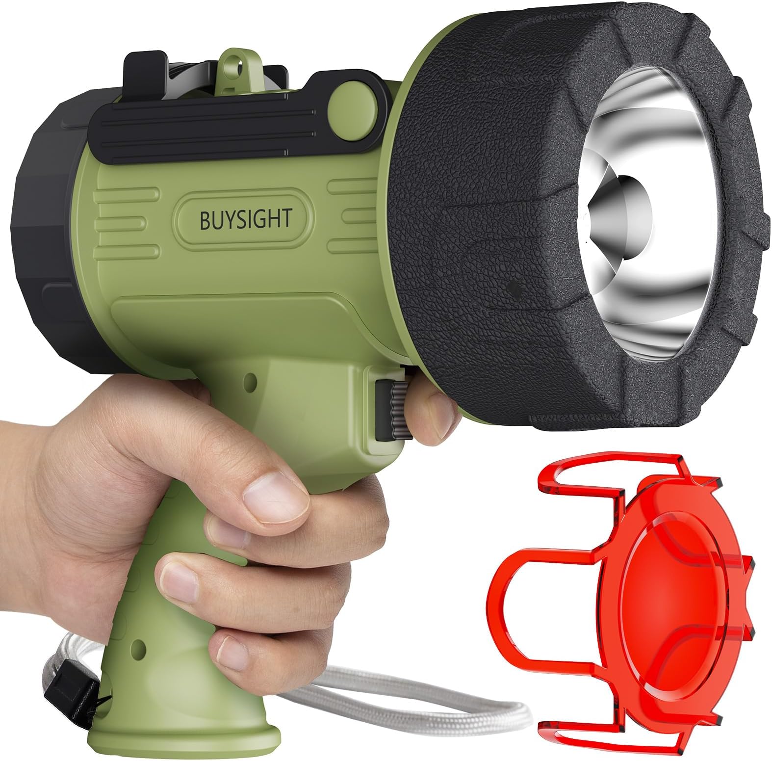 BUYSIGHT Rechargeable Spotlight Flashlight,1000,000 lumens Hand held ...