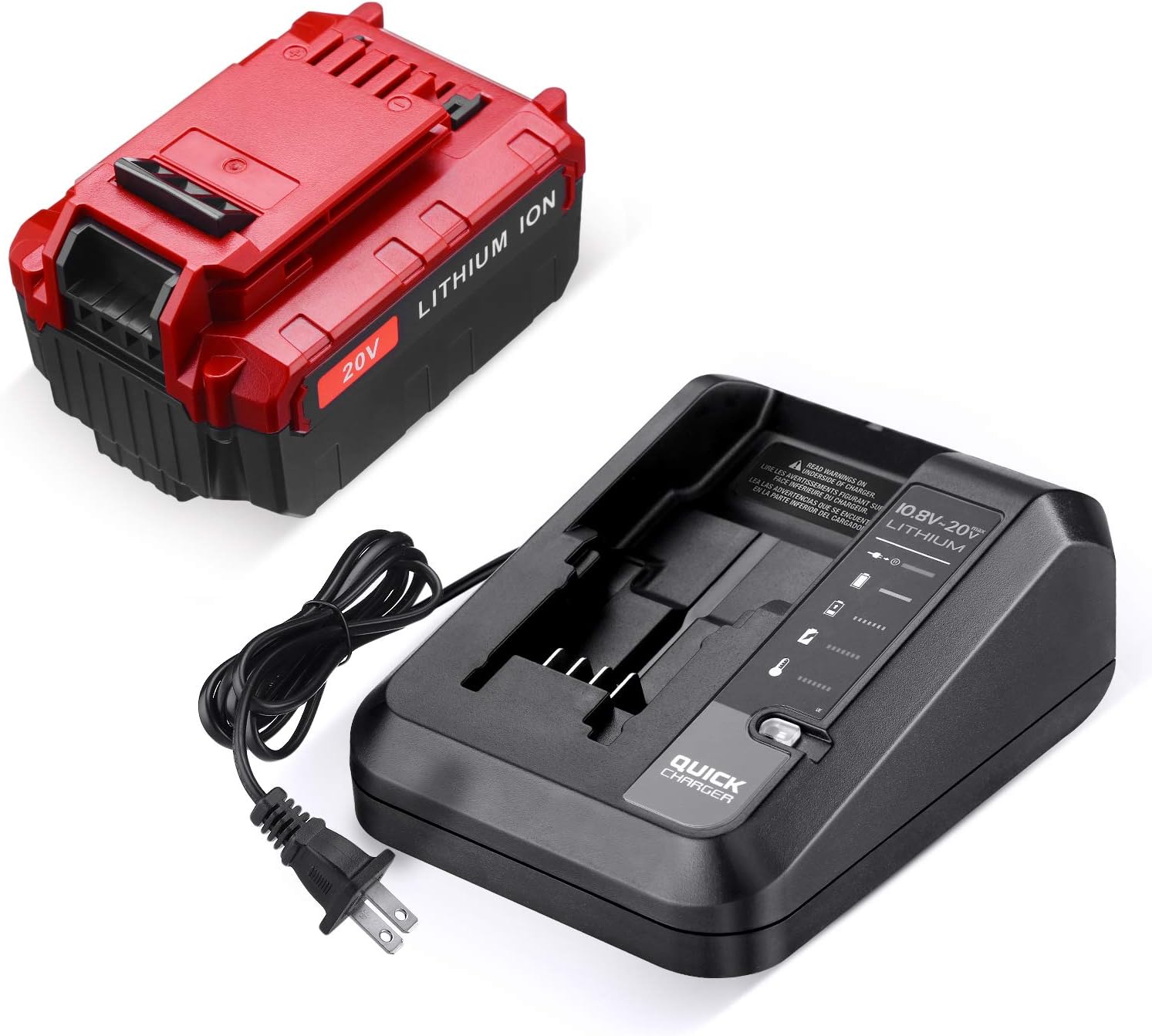 Amazon.com: ADVTRONICS 2 Packs 18V Lithium PC18BLX Battery and PCXMVC ...