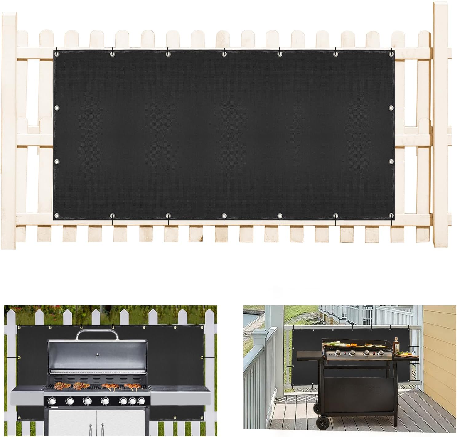 Amazon.com: Grill Heat Shield and Deck Protector Mat, Fireproof BBQ ...