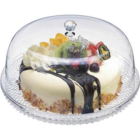 Amazon.com | Cake Plate W/Dome Set 12" (Acrylic): Glass Cake Dome: Cake ...