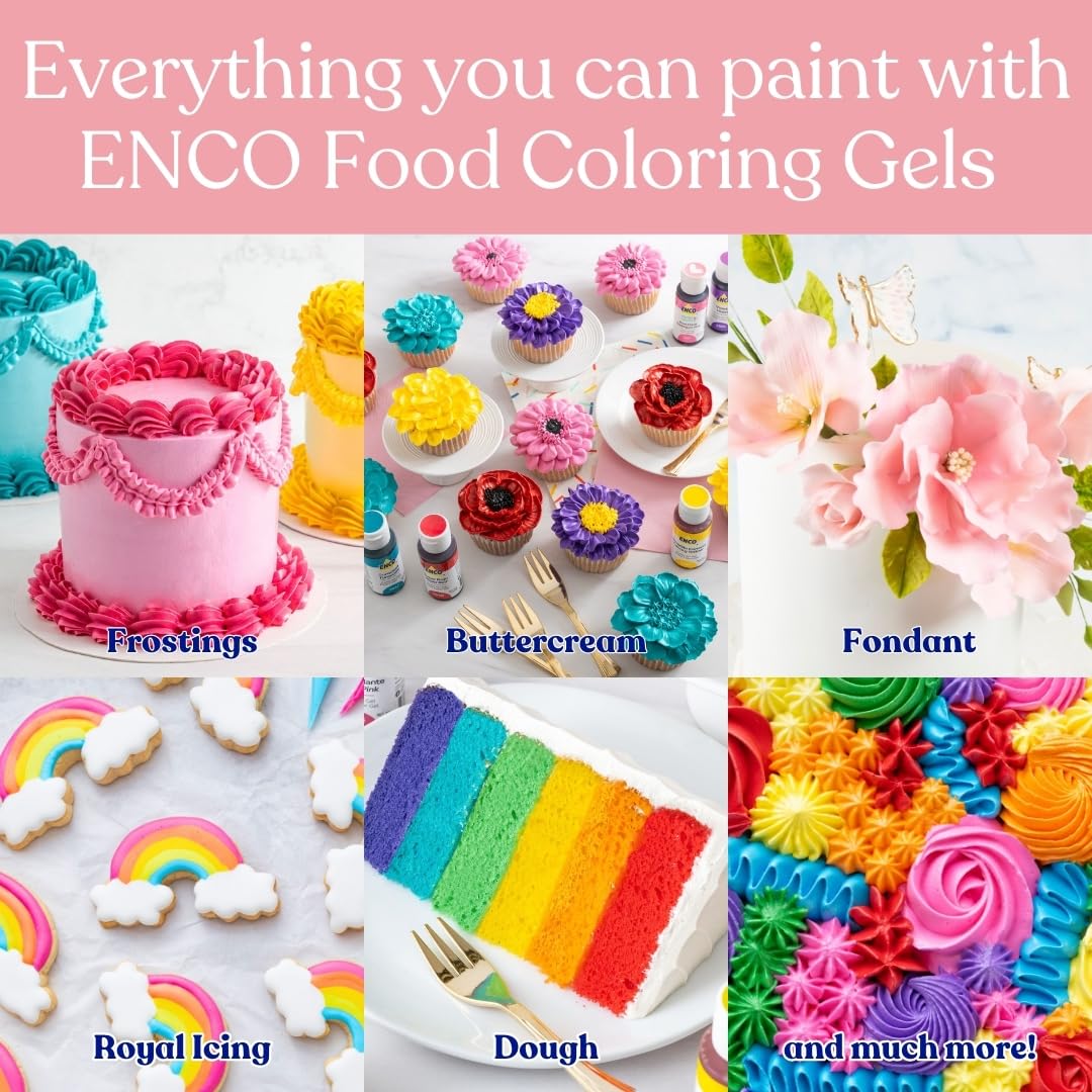 ENCO 30 Food Coloring Gel...B0CTJ9VHHX | Encarguelo.com.ec