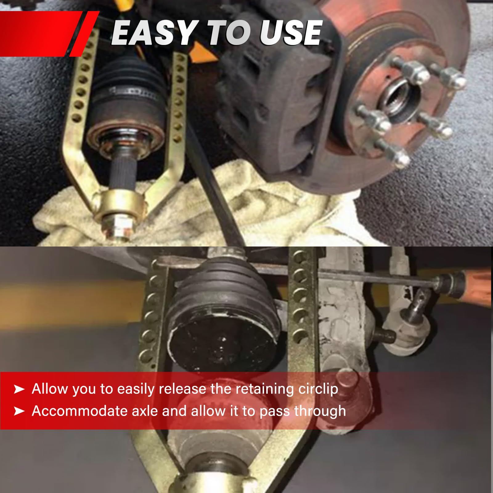 Snapklik.com : CV Joint Puller Tool 9 Holes Universal Joint Removal ...