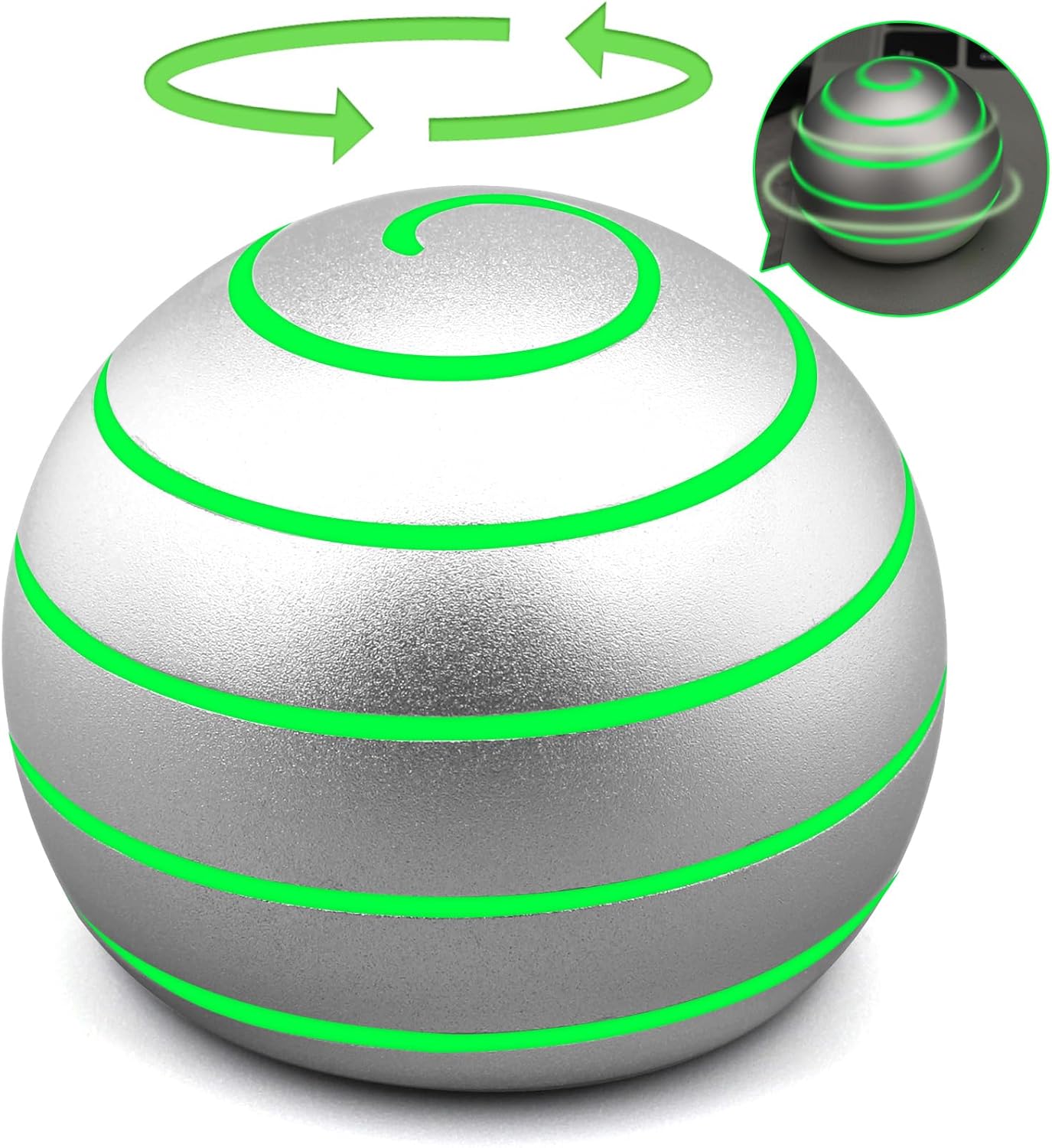 Amazon.com: Dilabnba Kinetic Desk Spinning Toy, Optical Illusion Fidget ...