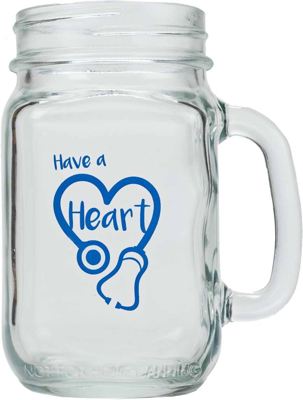 Amazon.com: “Have a Heart” Handled Mason Jar Glass : Home & Kitchen