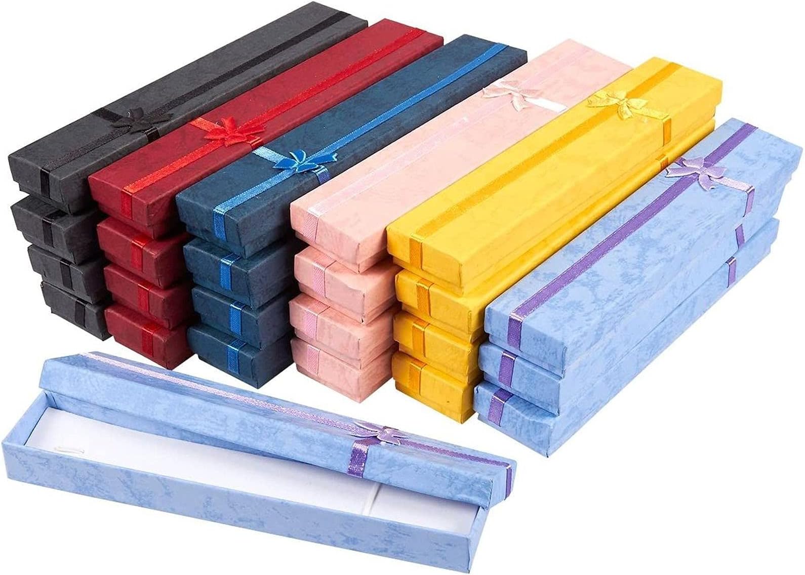 Amazon.com: Sherr 36 Pcs Jewelry Gift Boxes with Ribbon Bow Empty ...