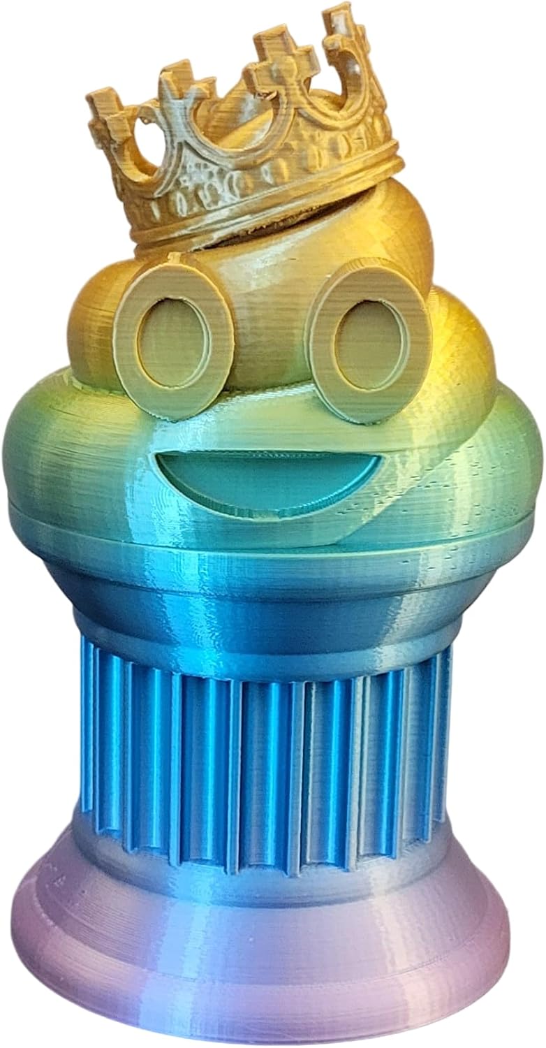 Amazon.com: Znet3D King Poop Emoji Trophy - Fun Award & Gift - Handmade ...