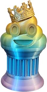Amazon.com: Znet3D King Poop Emoji Trophy - Fun Award & Gift - Handmade ...