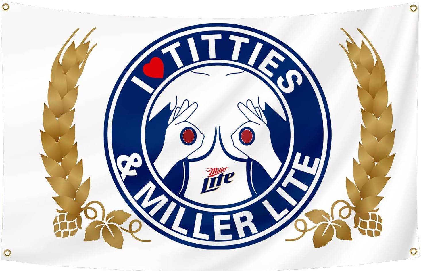 Amazon.com : I Love Titties and Beer Flag 3x5 Feet Wall Hanging Cool ...