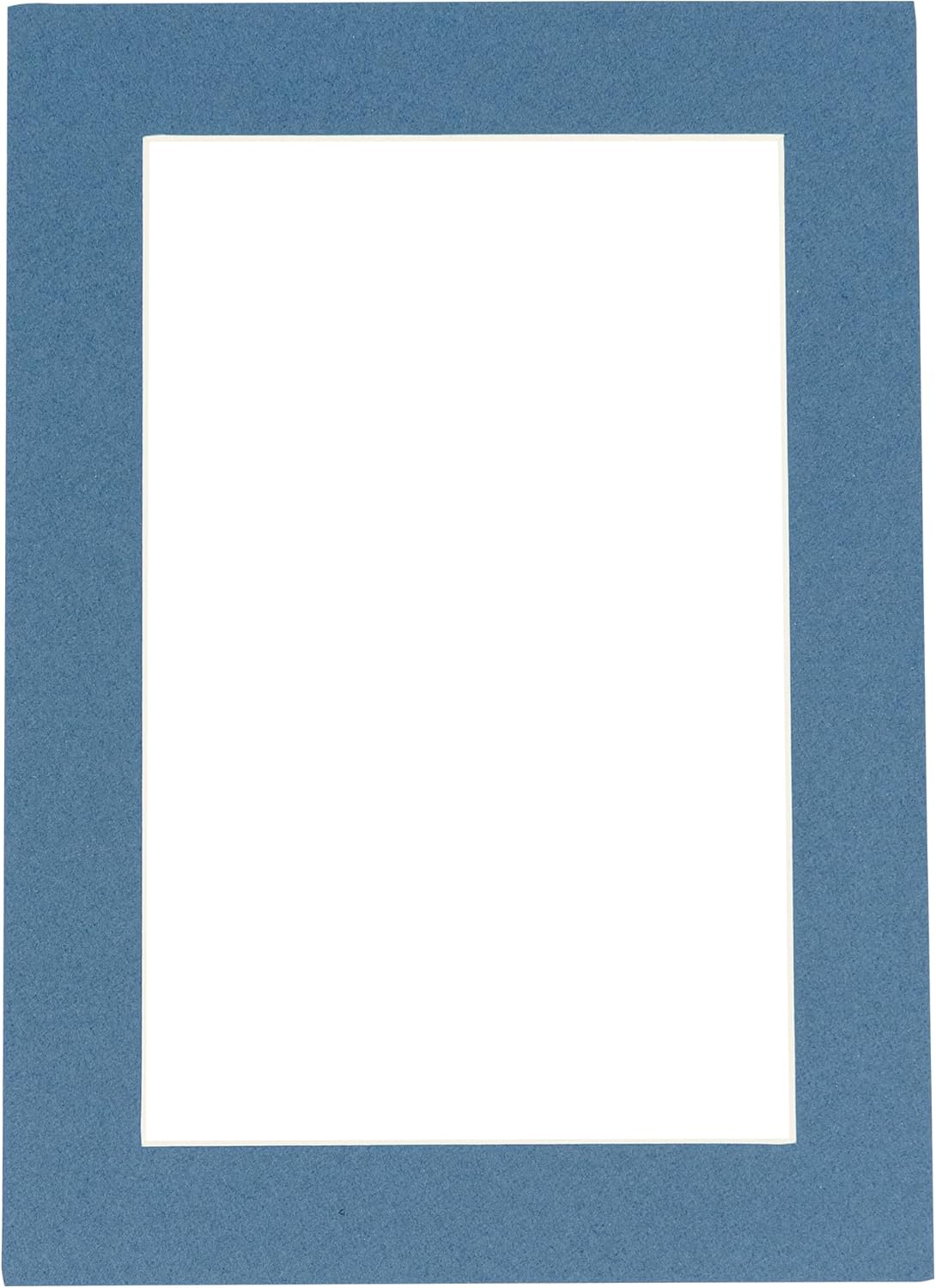 Amazon.com: 8x10 Mat for 5x7 Photo - Precut Steel Blue Picture Matboard ...