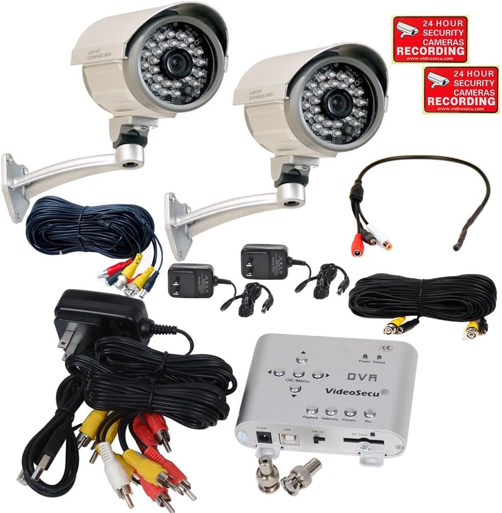 Amazon.com : VideoSecu 2 Channel Mini DVR Motion Detection MPEG-4 ...