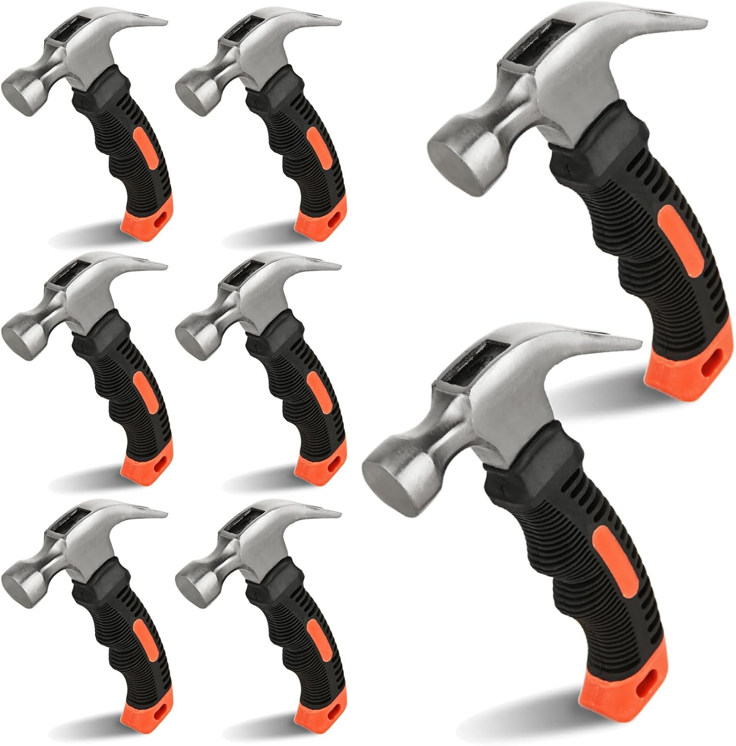 LISHINE Small Claw Hammer 12 Oz Stubby Hammer Mini Hammer for Kids ...